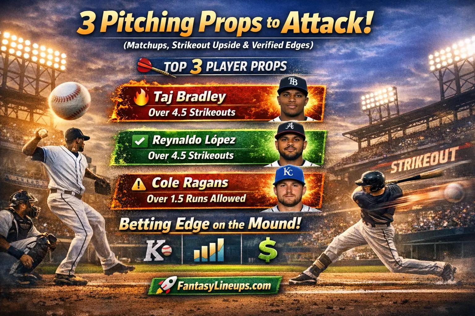 MLB Best Bets Today: Top Pitching Props & Edges