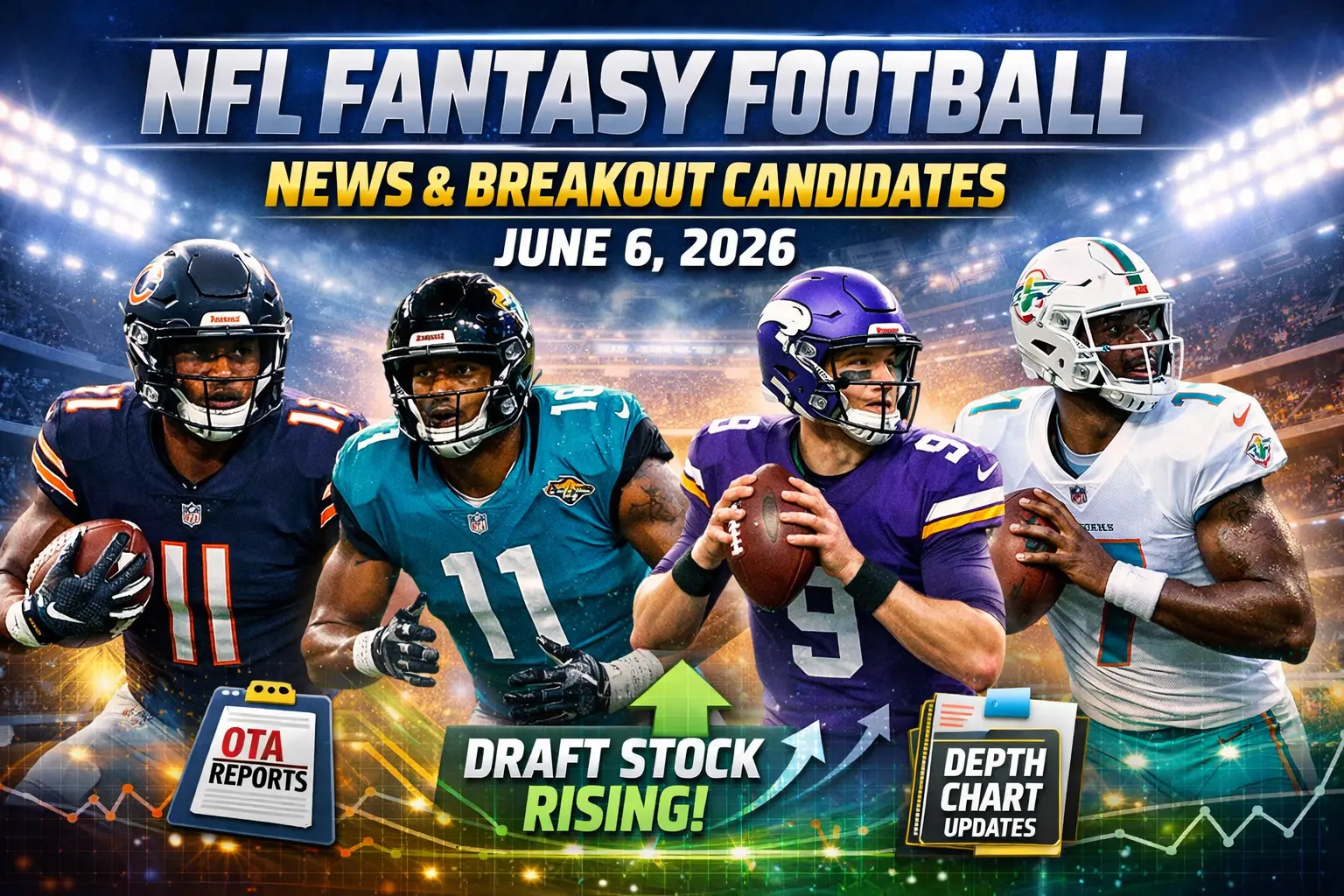 NFL Fantasy Football News & Breakout 2026 Candidates